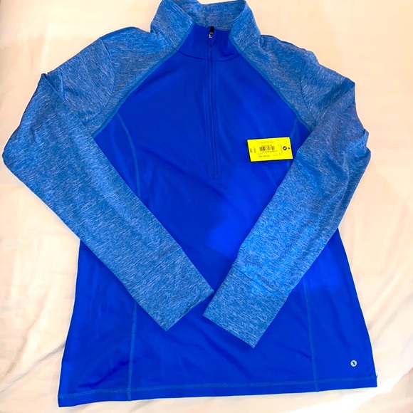 Xersion | Tops | Xersion Ultimate Blue Semi Fit Work Out Topnew With ...